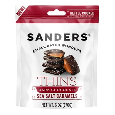 Sanders Dark Chocolate Covered Sea Salt Caramels Candy, 36 oz - Walmart.com