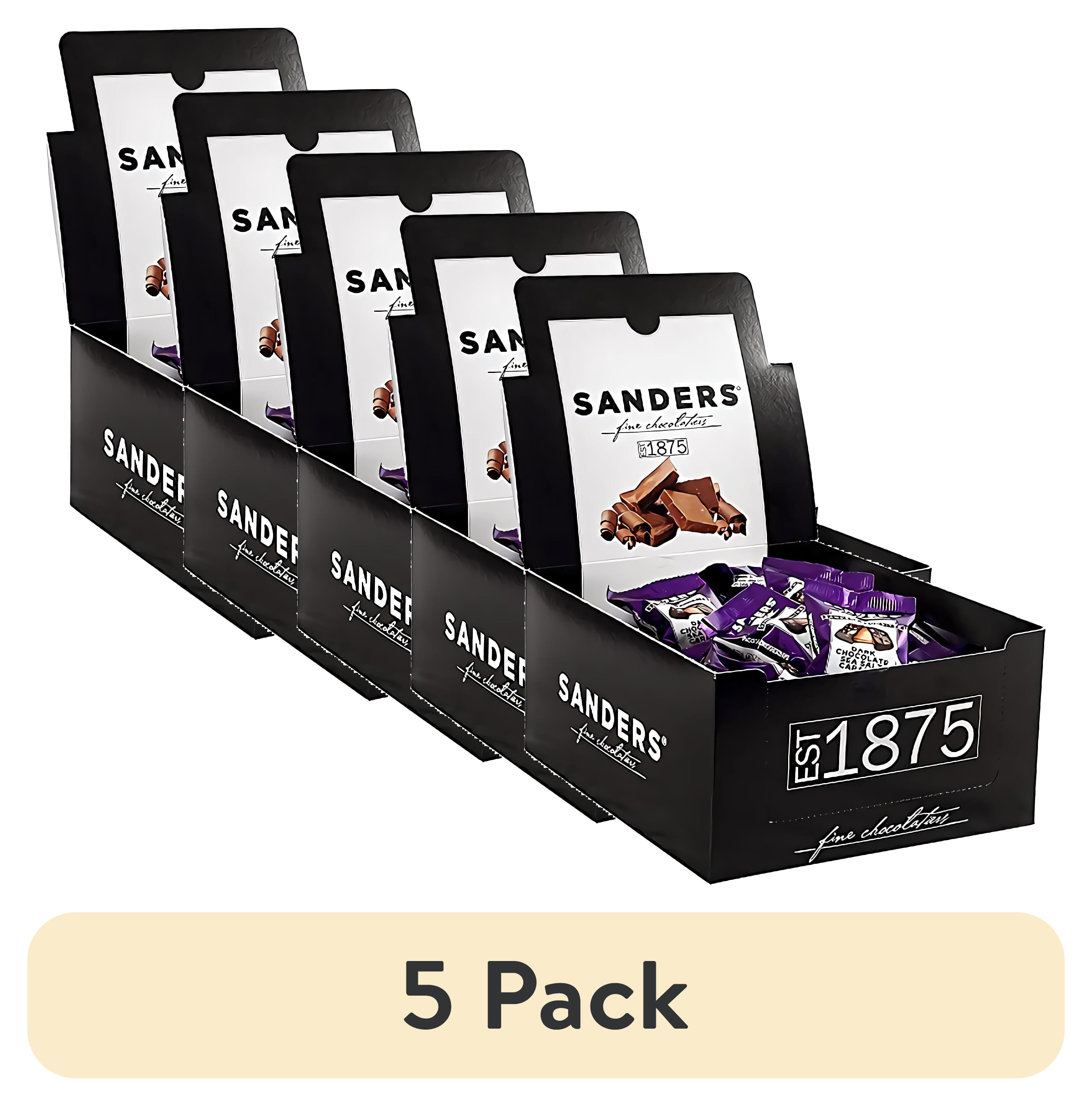 (5 pack) Sanders Dark Chocolate Sea Salt Caramels, Kettle Cooked ...