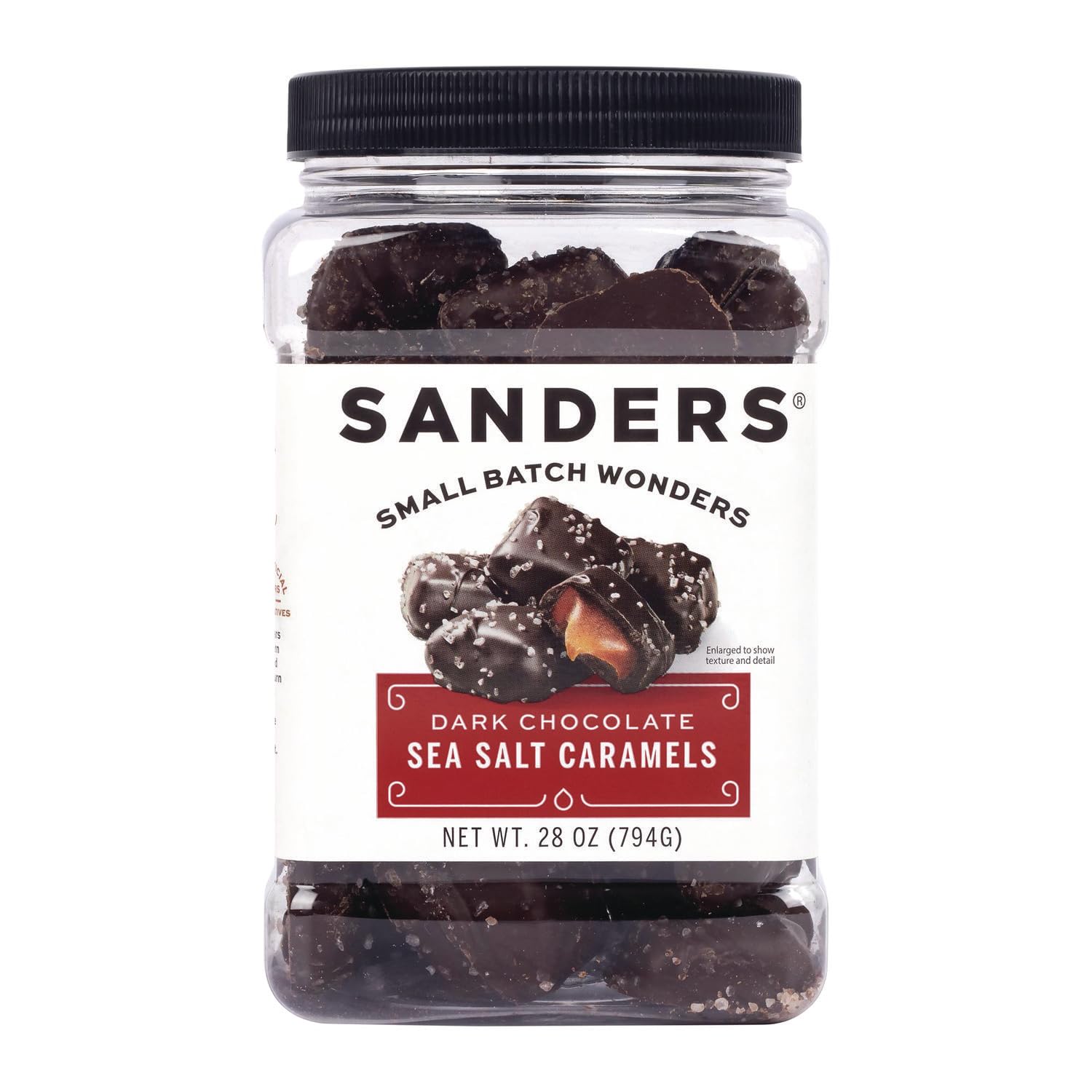 Sanders Dark Chocolate Sea Salt MDA05 Caramels, Kettle Cooked Caramel ...