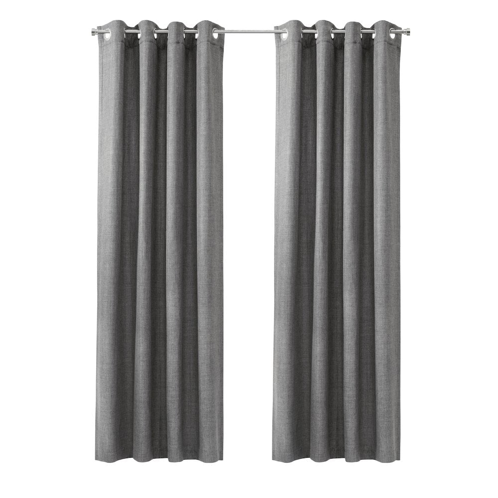 Habitat Sanders Light Filtering Grommet Curtain Panel 52 x 63 in Grey ...
