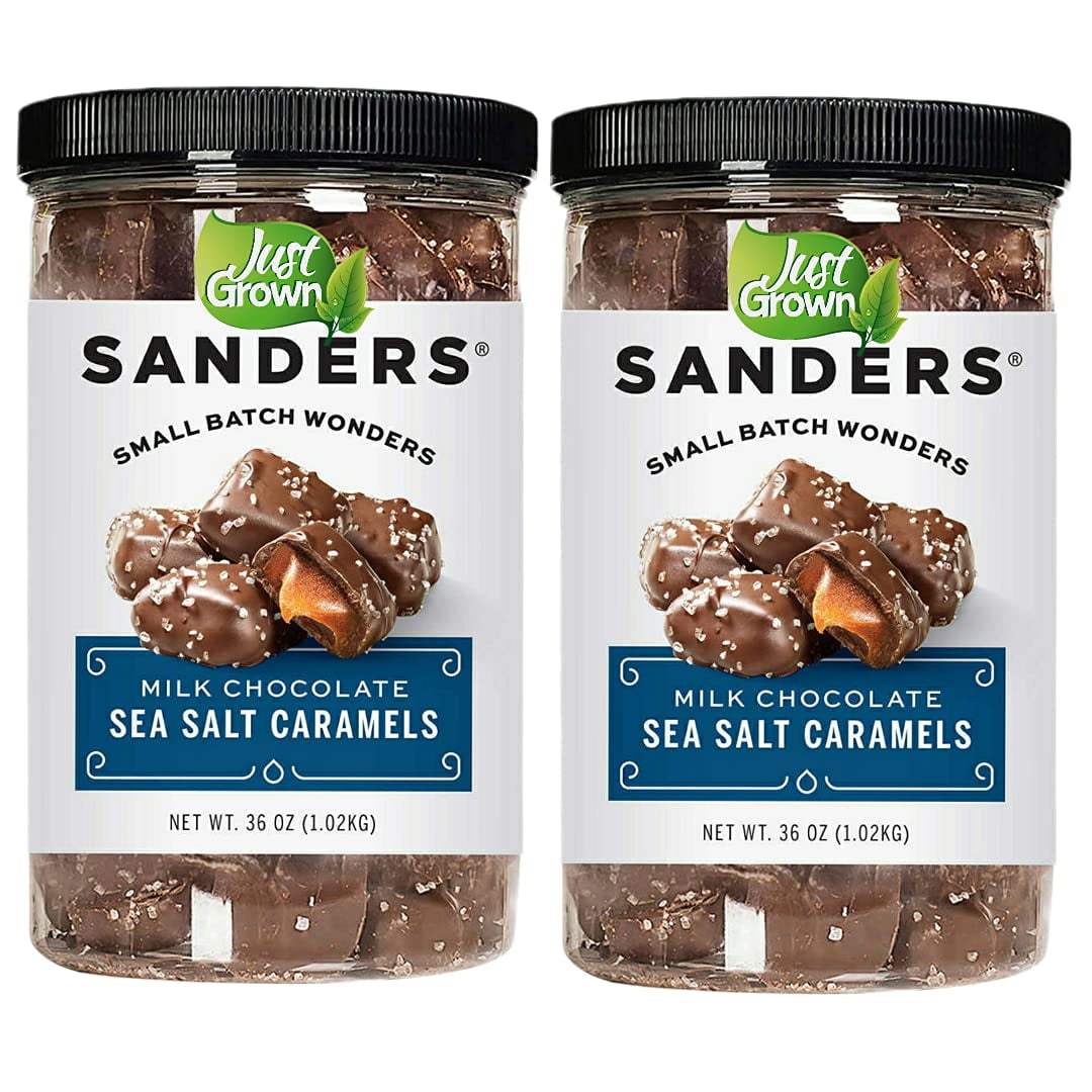 Sanders Milk Chocolate Sea Salt Caramels - 36 Oz. (2 pack) - Walmart.com
