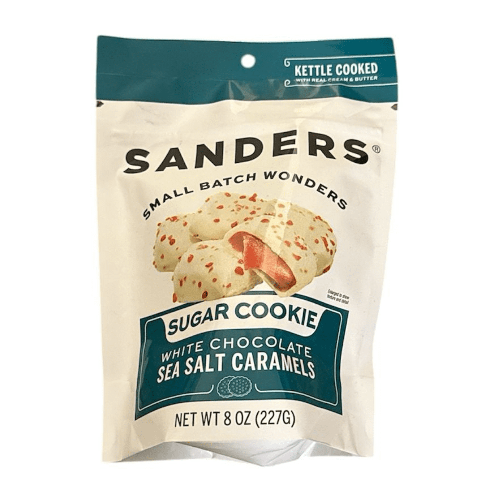 Sanders Sugar Cookie White Chocolate Sea Salt Caramels 8 oz - Walmart.com