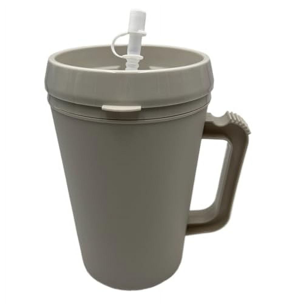 Sandhill Tools Double Wall Insulated Mug with Straw 34 Oz Refillable ...
