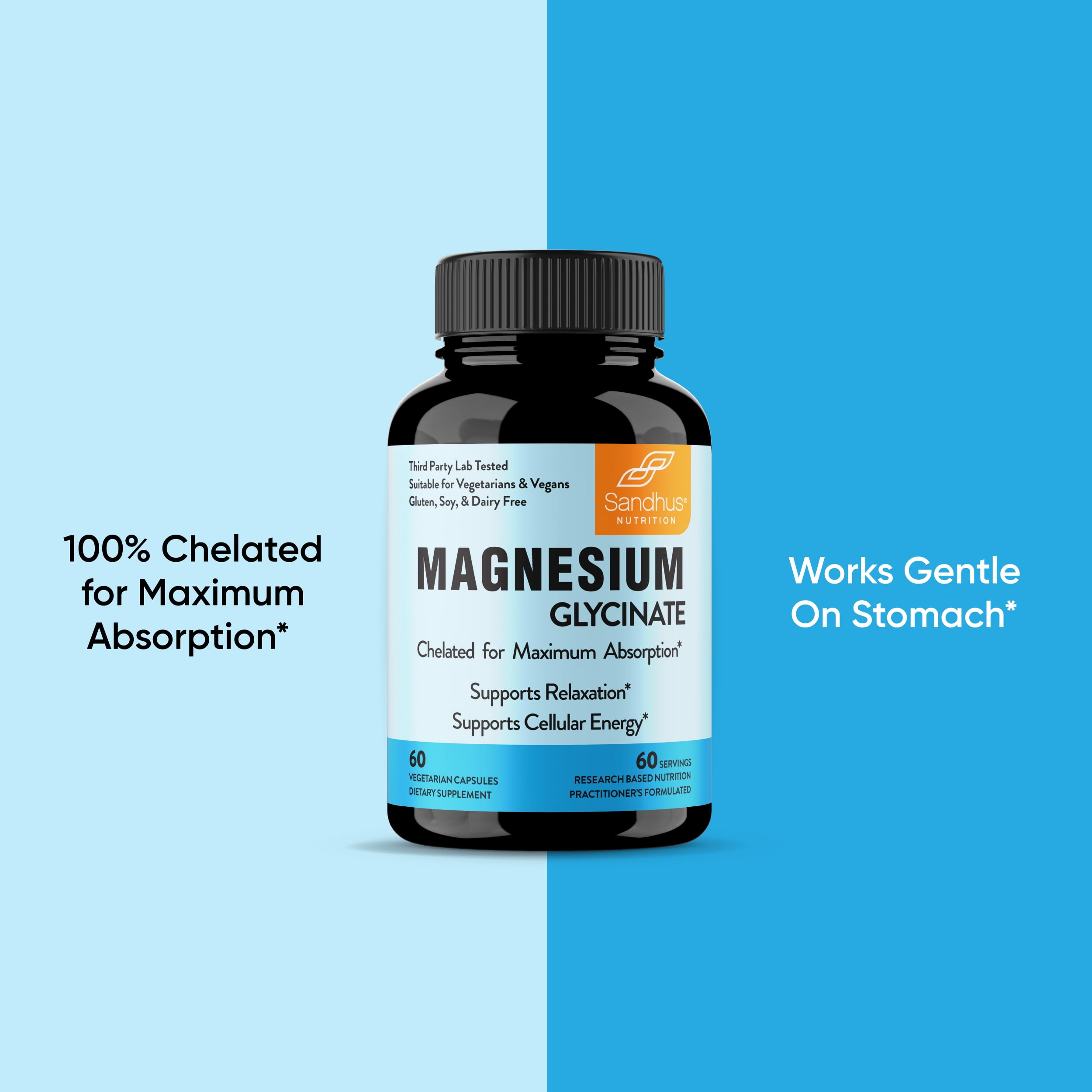 Sandhu’s Magnesium Glycinate - Chelated Magnesium for Maximum Absorbing ...
