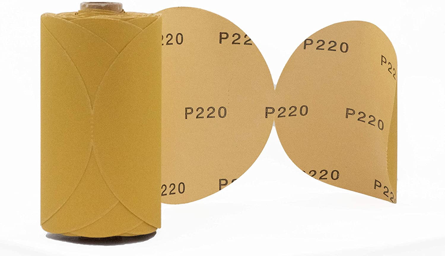 Sanding Disc Sandpaper 6" 100 Roll PSA Sticky Back (220 Grit) Round ...