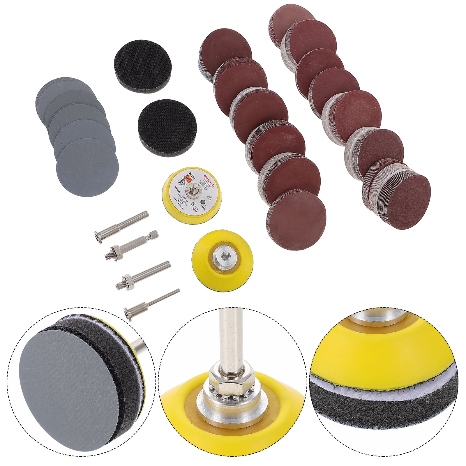 Sanding Disc Set Belt Sanders for Woodworking Drill Rotary Tools Paper ...