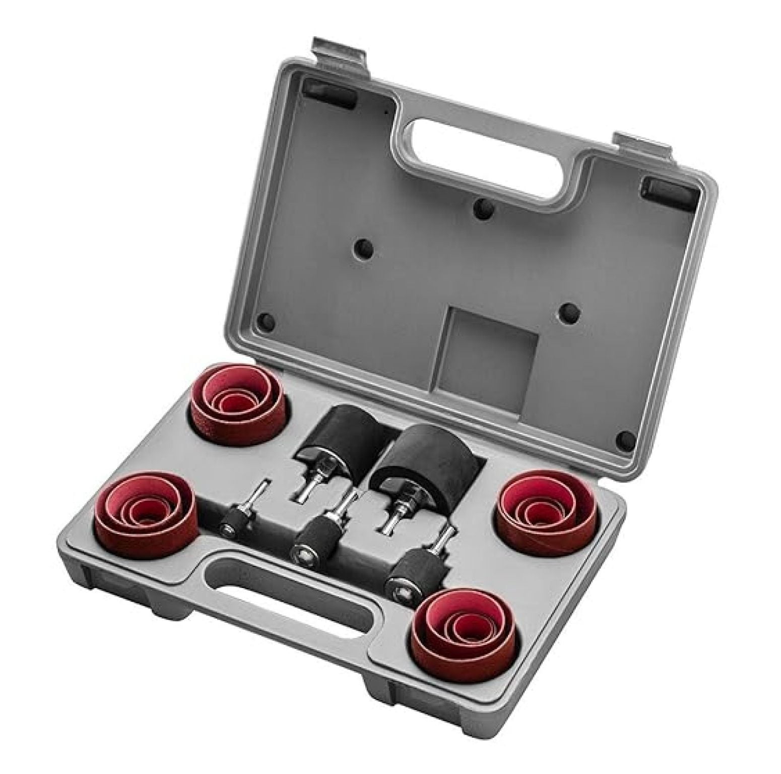 Sanding Drum Set for Drill - 25 Piece Rubber Sander Kit with Cases ...