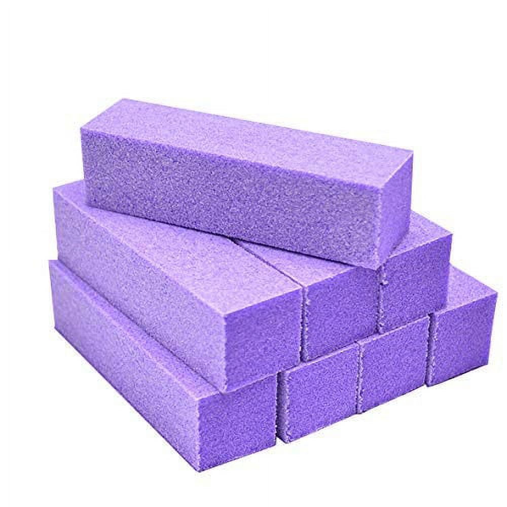 Sanding Nail Polisher 3 Way Polish Block Buffer Lavender, 100/180 grit ...