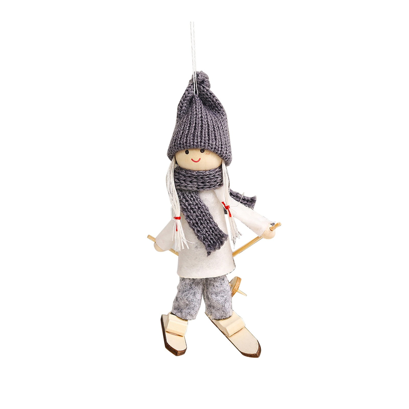 Sandistore Bladder Plush Christmas Wooden Ski Doll Doll Children's Doll ...