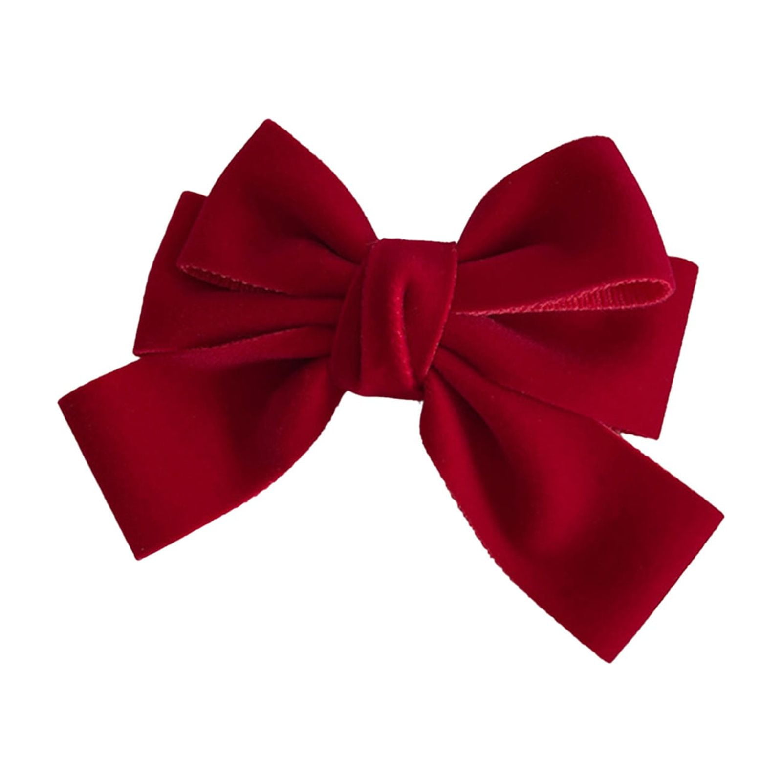 Sandistore French Barrette Hair Clips for Toddlers Red Big Bow Hairpin ...