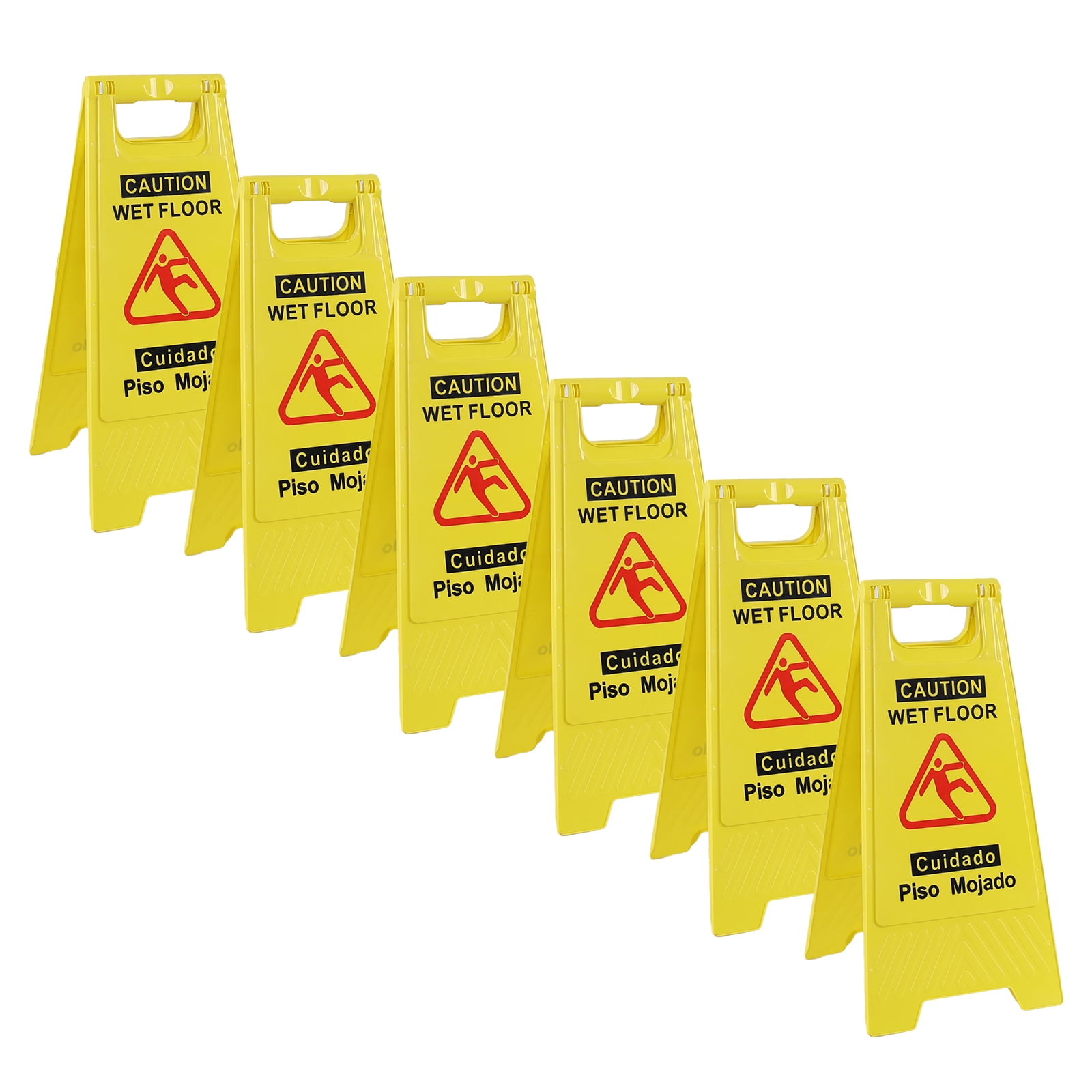 Sandmovie 6 Packs Double-Sided Bilingual Safety Warning Signs (23.6 ...