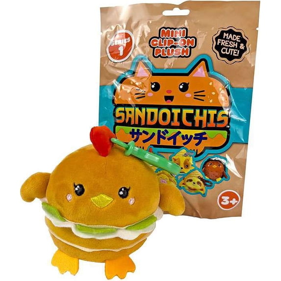 Sandoichis Mini Clip-On Plush Mystery Pack (1 RANDOM Character ...