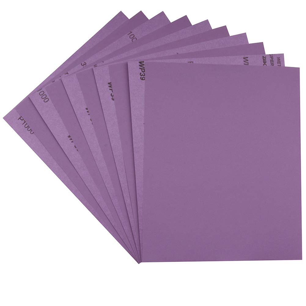 Sandpaper 1000 Grit,Wet Dry Sanding Sheets,High Performance White Fused ...