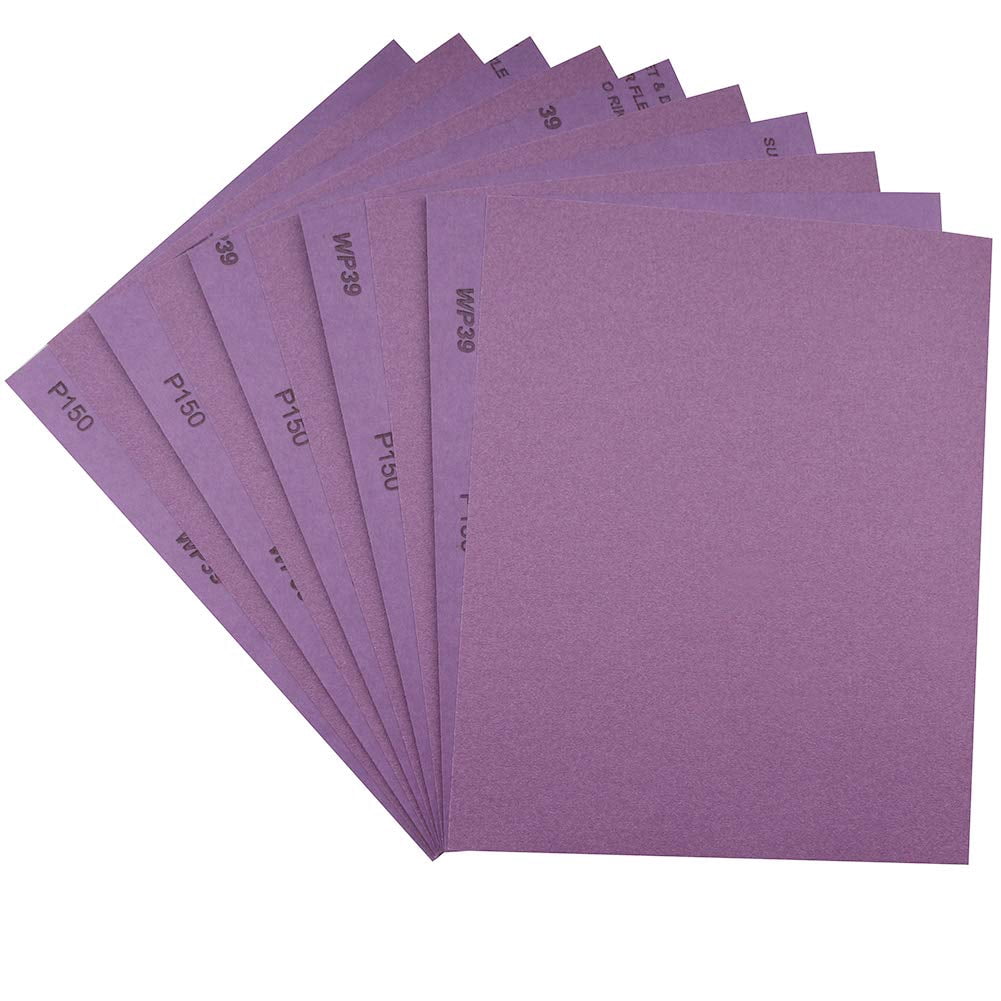 Sandpaper 150 Grit,Wet Dry Sanding Sheets,High Performance White Fused ...