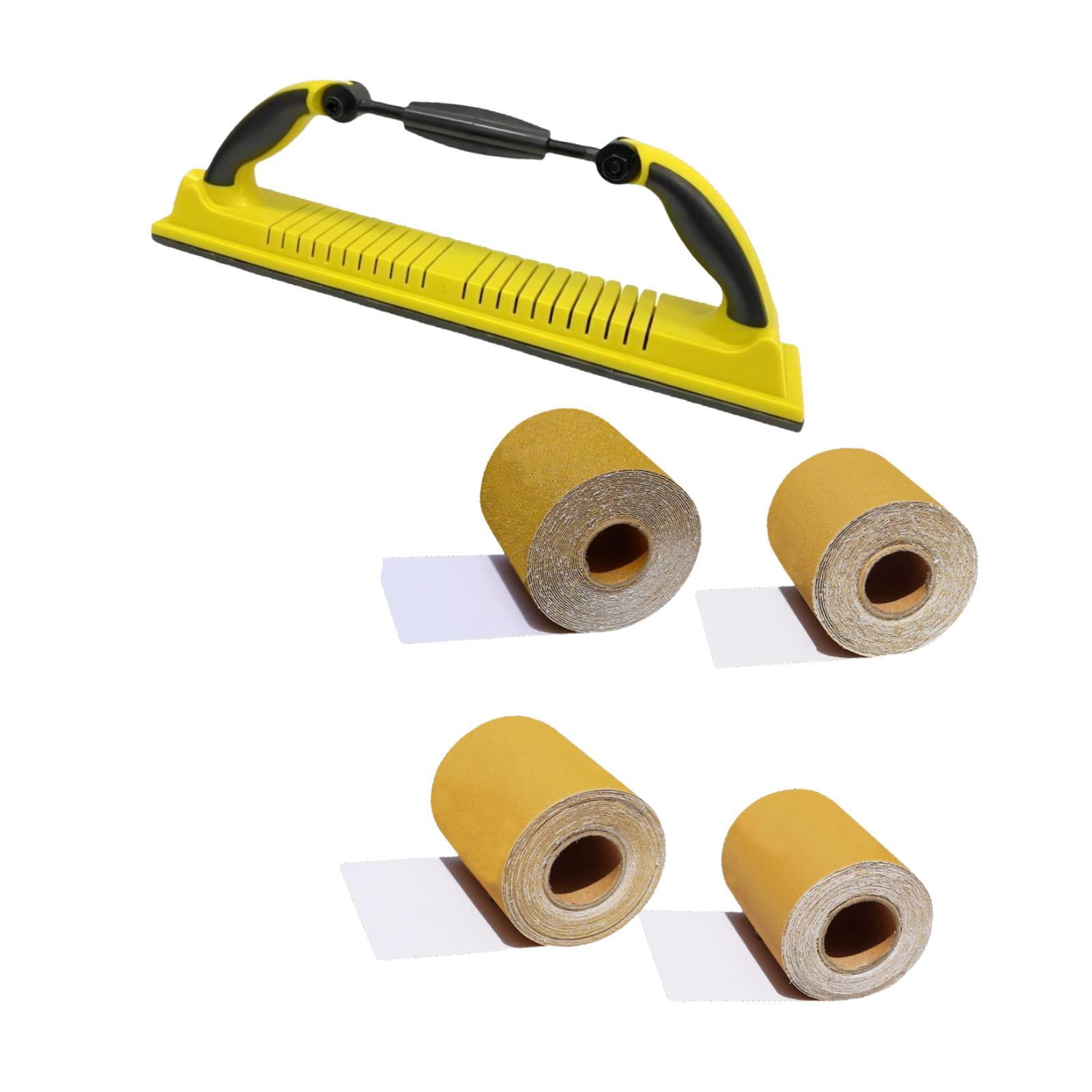 Sandpaper Holder Hand Sanding File Block Continuous Roll Kit ABS ...