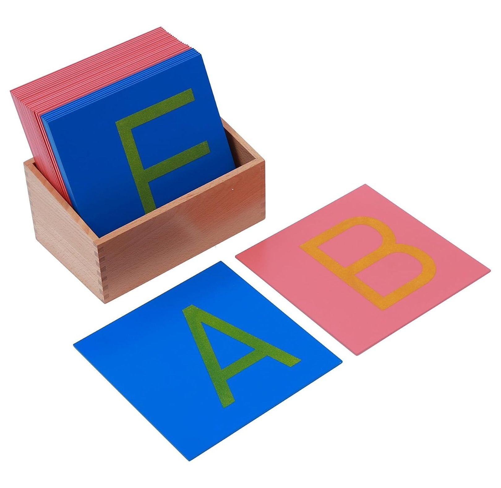 Sandpaper Letters, Capital Case Print with Box Montessori Sandpaper ...