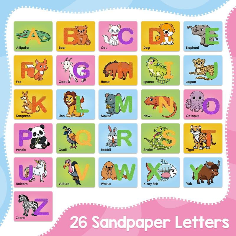 Sandpaper Letters Cards,Word Games,Sensory Products, Educational Flash ...