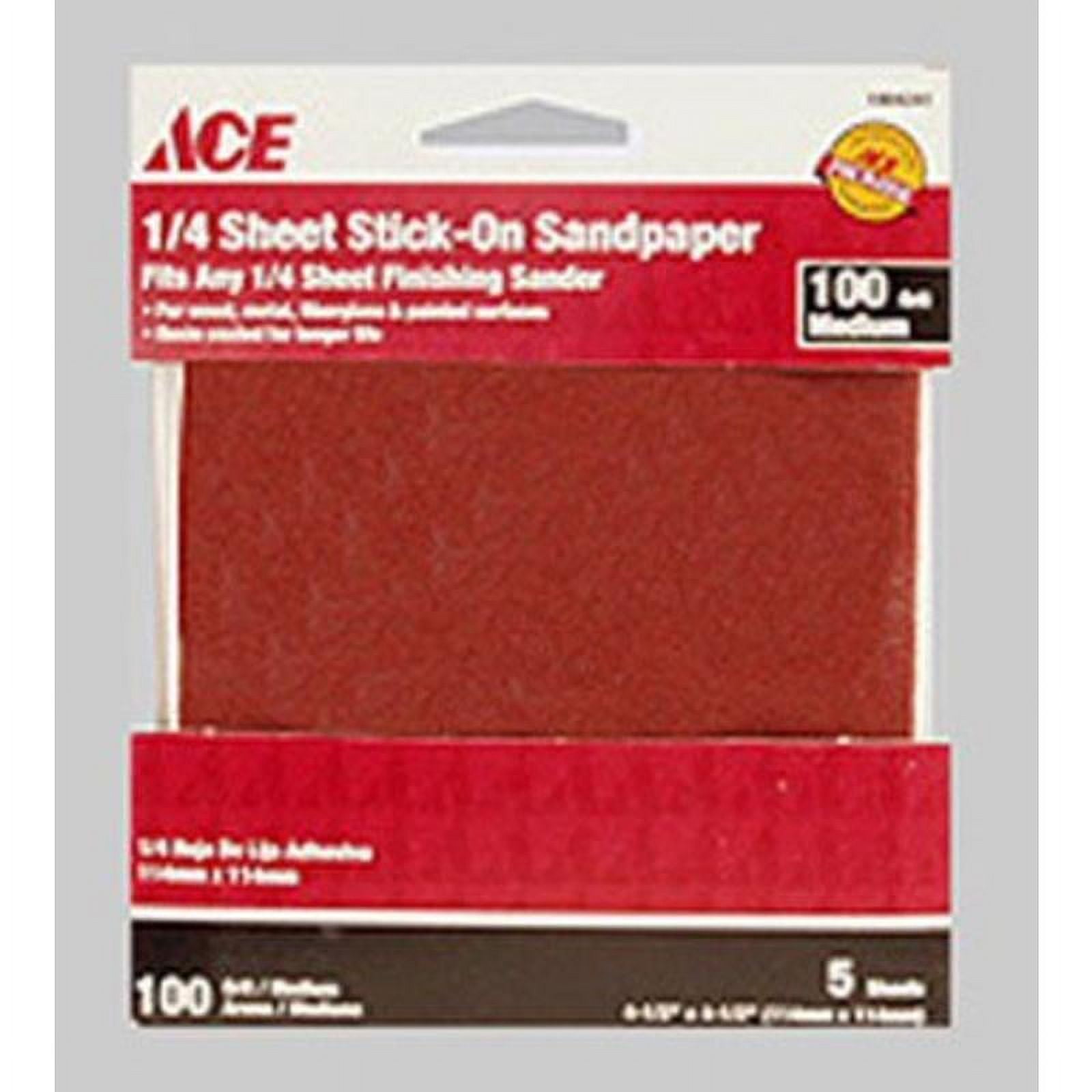 Sandpaper Medium 4X4.5 Ace Paint Sundries 1004241 082901003199 ...