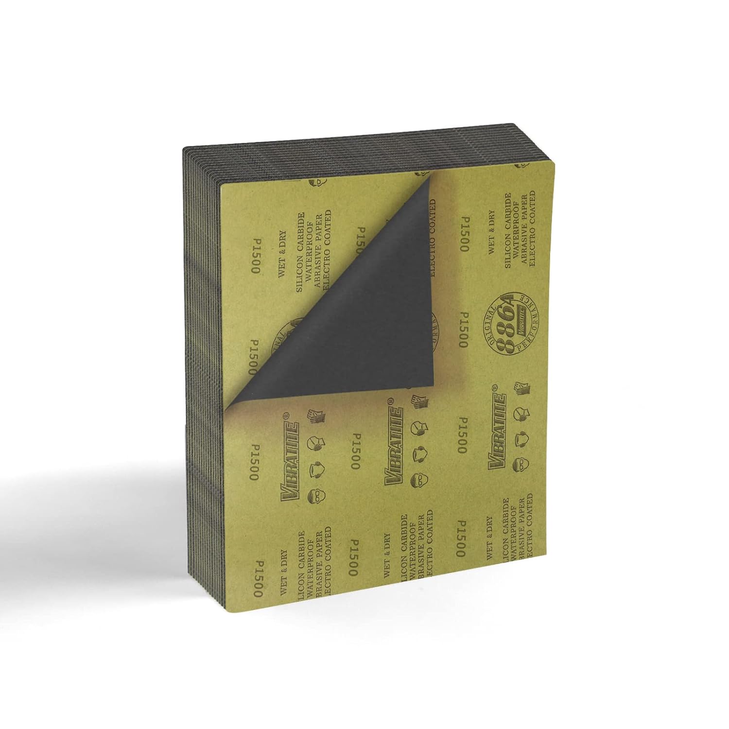 Sandpaper Sheets, 1500 Grit Dry Wet Sand Paper, 9 x 11 Inch,Silicon ...