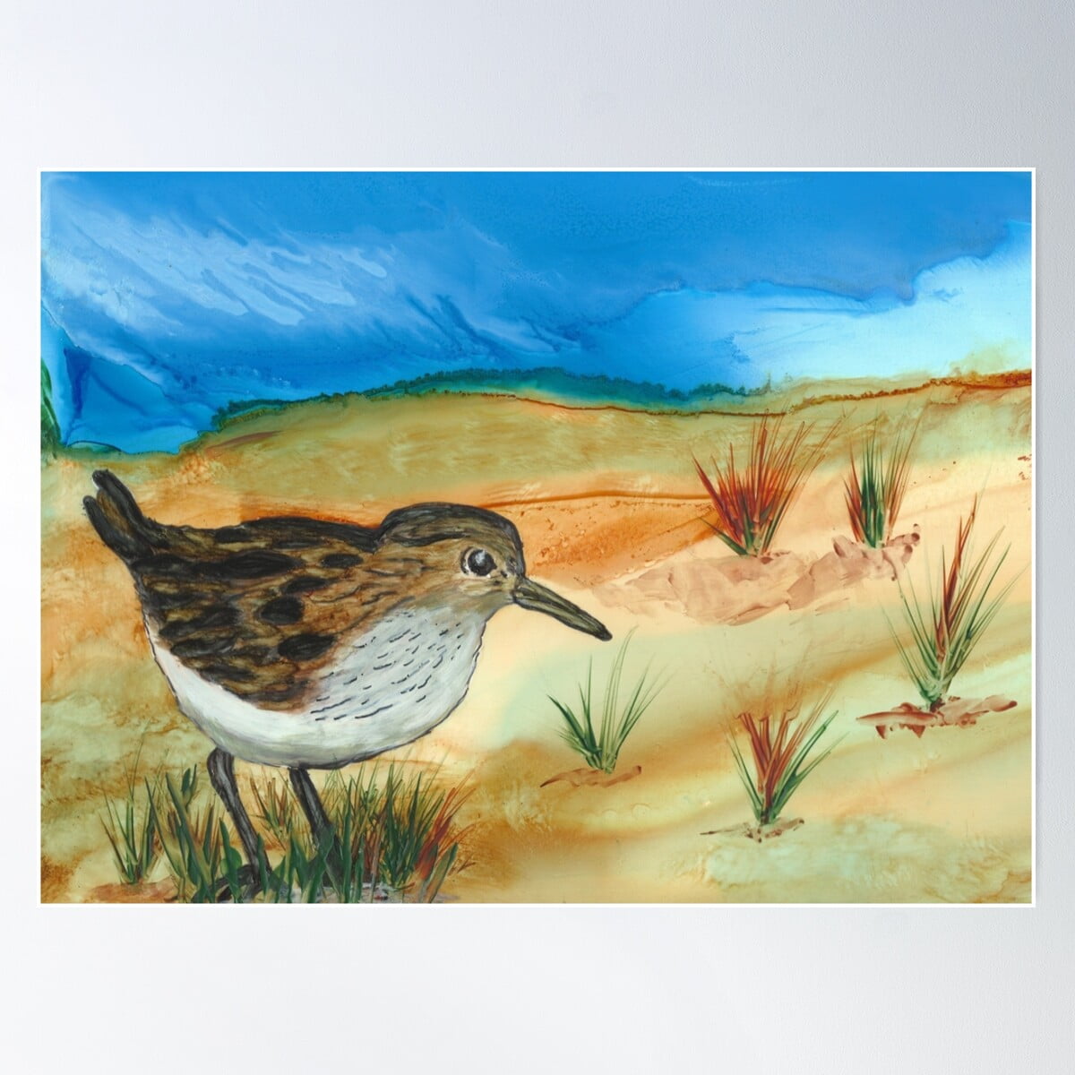 Sandpiper Poster Wall Art, Modern Wall Decor For Living Room Bedroom ...