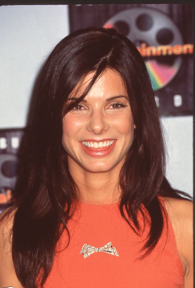 Sandra Bullock In Orange Tank Top At 2Nd Blockbuster Awards Photo Print ...