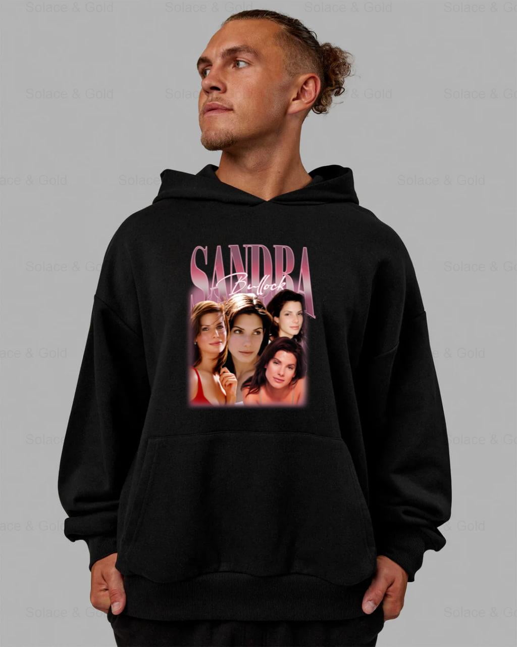 Sandra Bullock T Shirt, Sweatshirt, Hoodie Celebrity Homage Bold ...