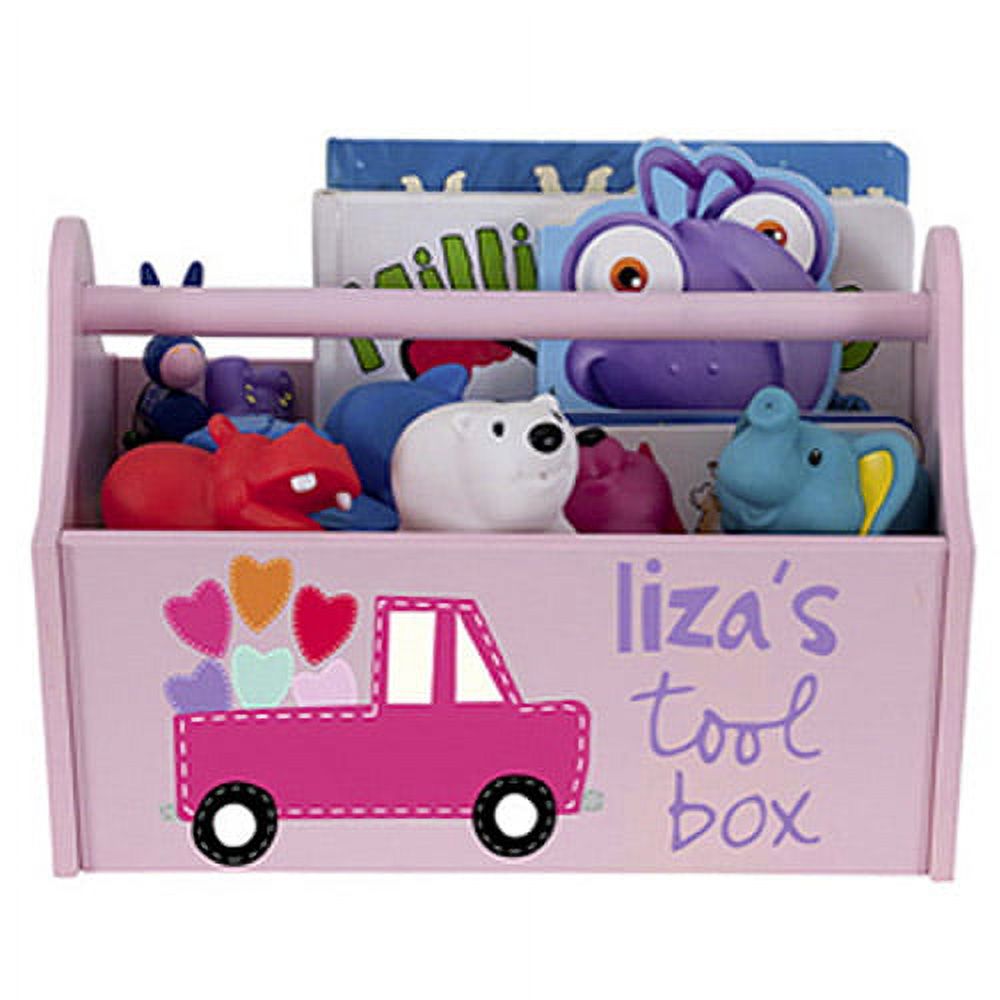 Sandra Magsamen Personalized Toy Caddy, Pink - Walmart.com