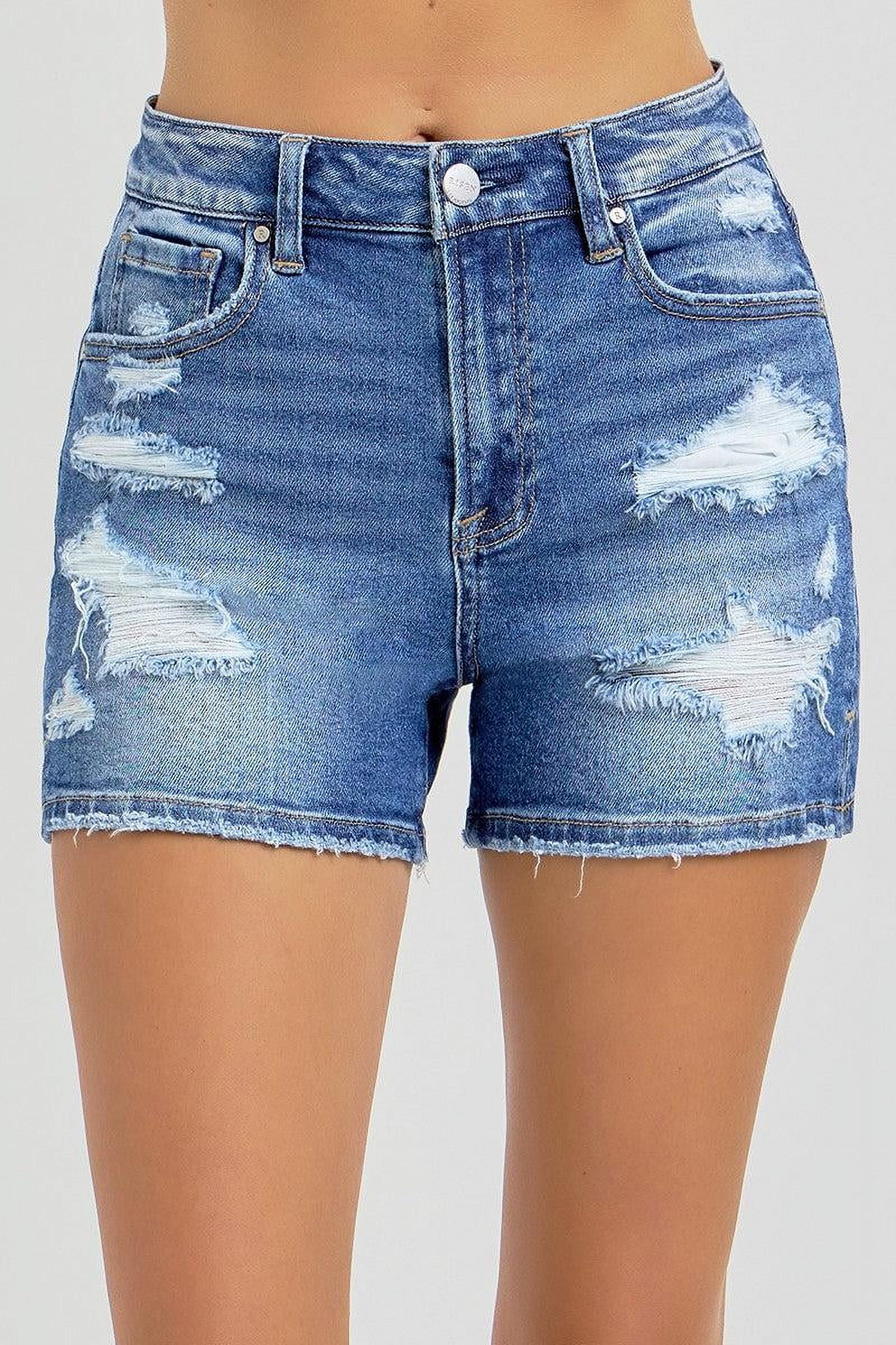 *Sandra Risen Shorts - Dark Wash - Walmart.com
