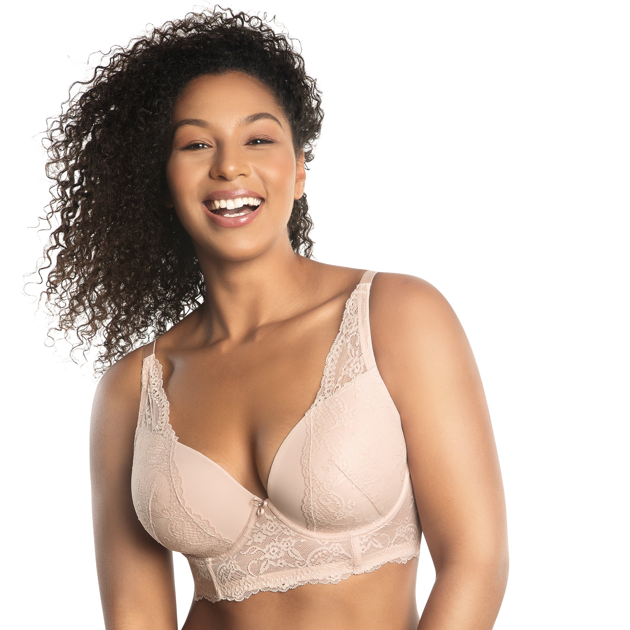 Sandrine Longline Plunge Bra - Cameo Rose - Walmart.com