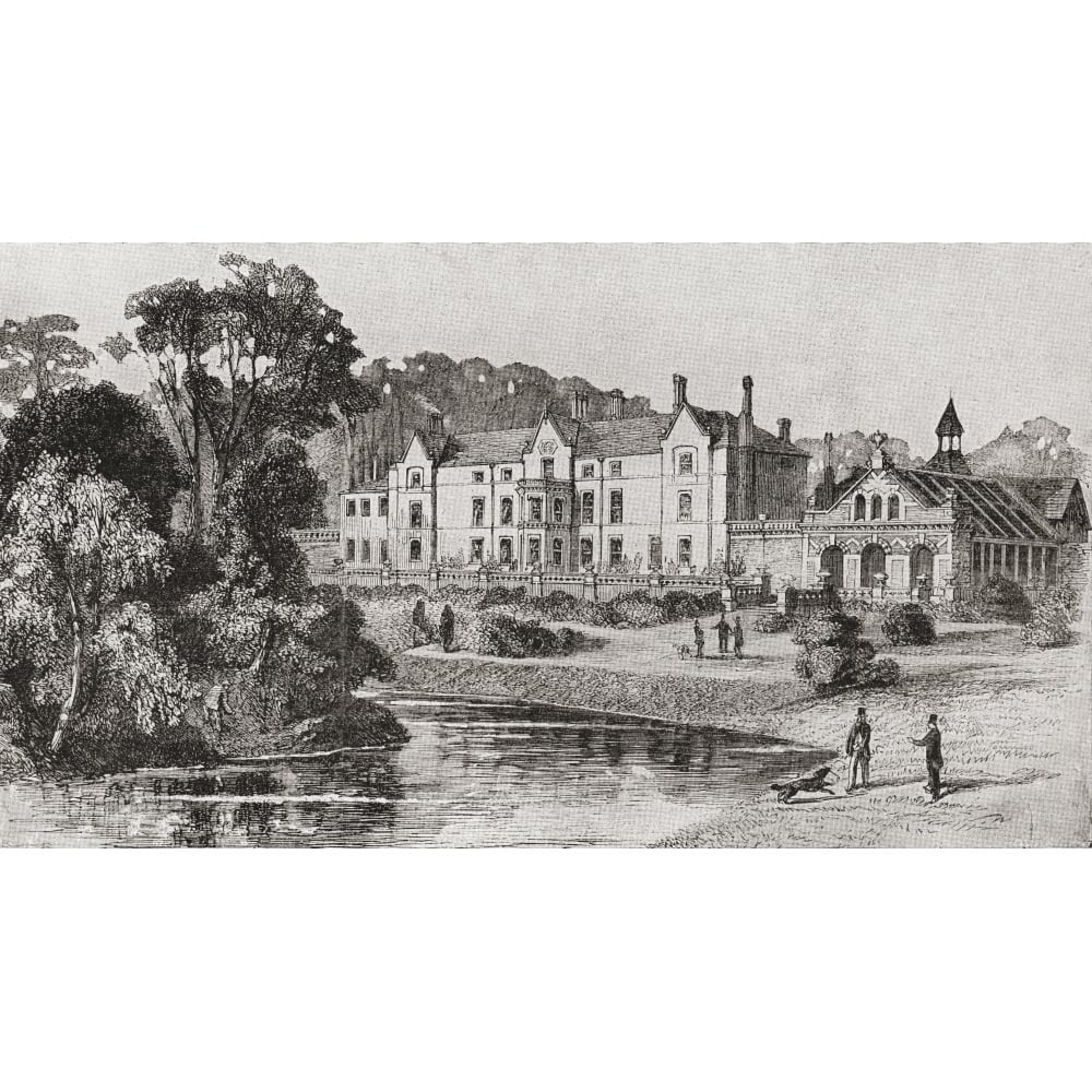 Sandringham House Sandringham Norfolk England in 1862. From Edward VII ...
