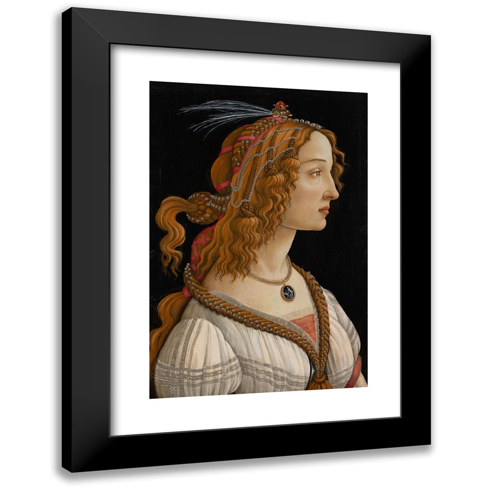 Sandro Botticelli 11x14 Black Modern Framed Museum Art Print Titled ...