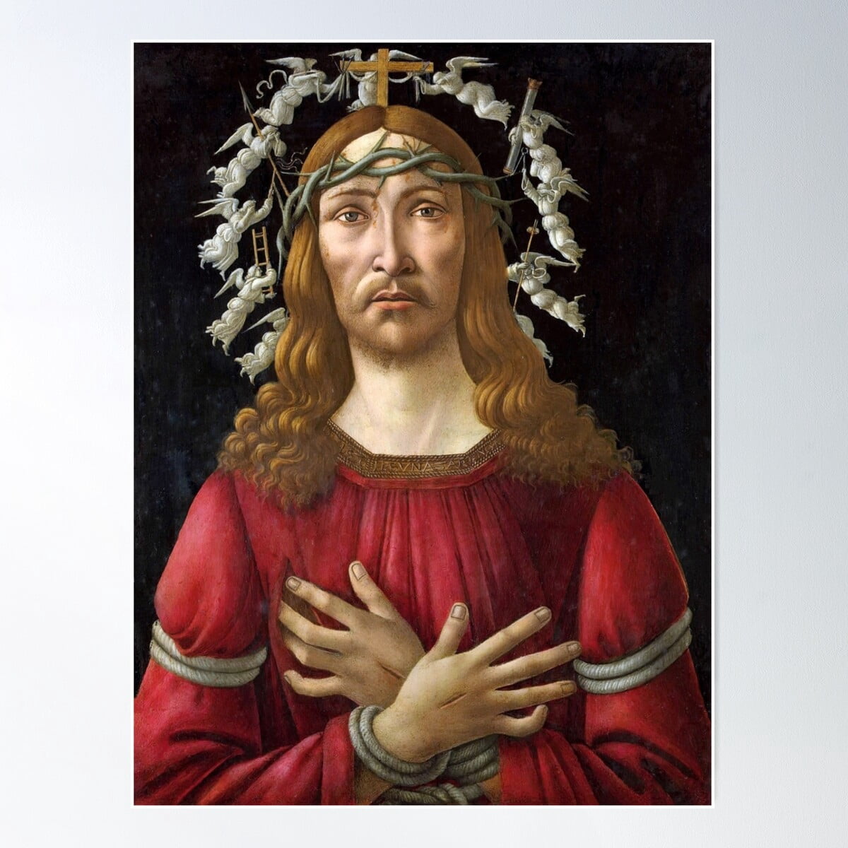 Sandro Botticelli "Christ As The Man Of Sorrows" Poster Wall Art ...
