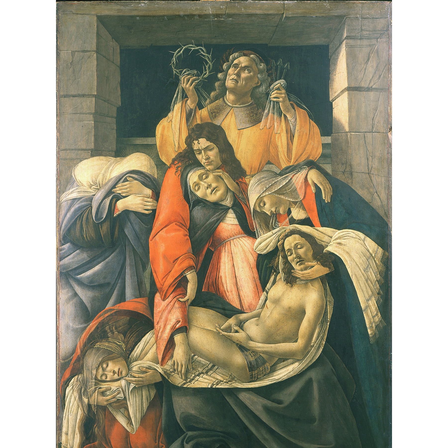 Sandro Botticelli The Lamentation Over The Dead Christ Extra Large Art Print Wall Mural Poster ...