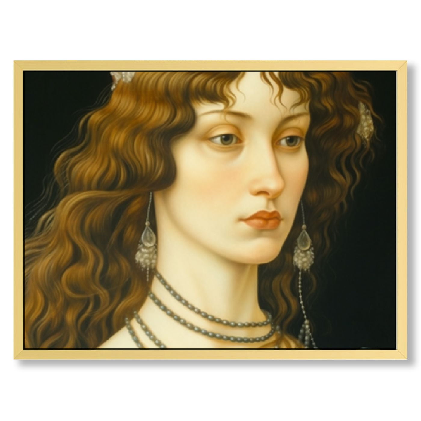 Sandro Botticelli Wall Art - Idealized Portrait of A Lady Poster ...