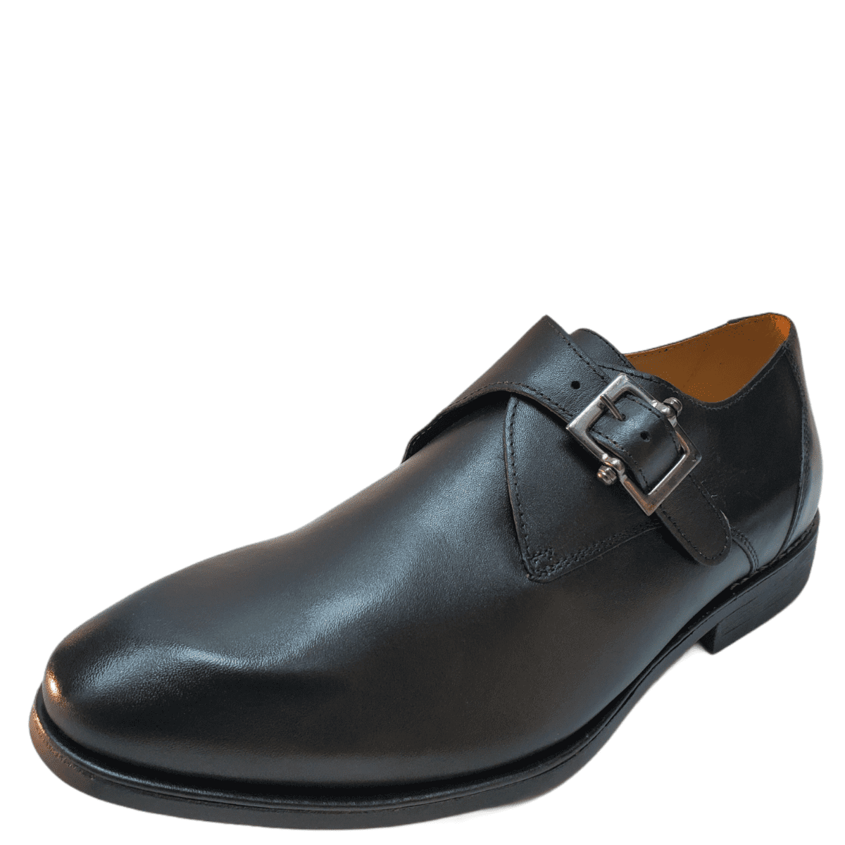 Sandro Moscoloni Men's Plain Toe Monk Loafers Shoes Black 11M - Walmart.com