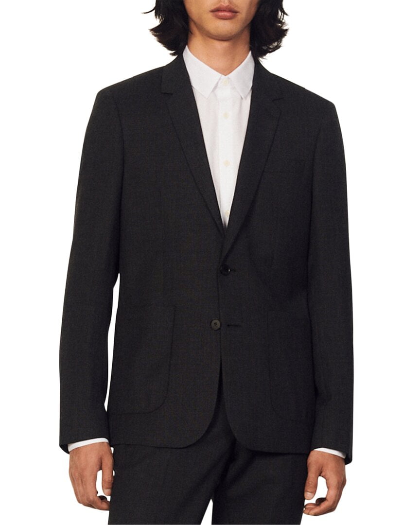 Sandro mens Legacy Wool Suit Jacket, 44 - Walmart.com