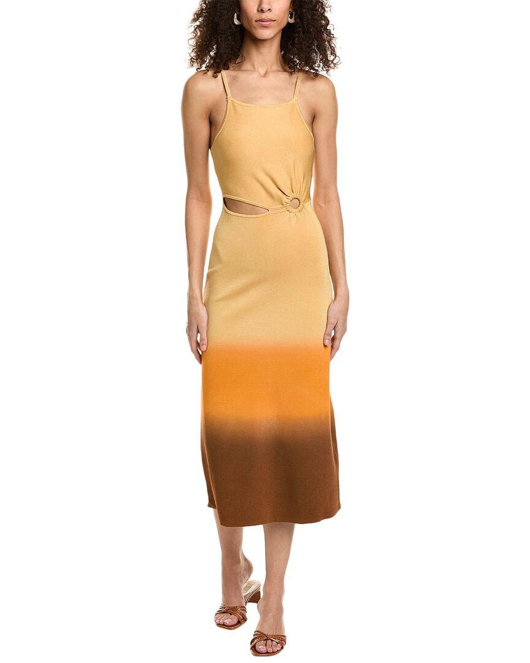 Sandro womens O-Ring Midi Dress, 40, Beige - Walmart.com