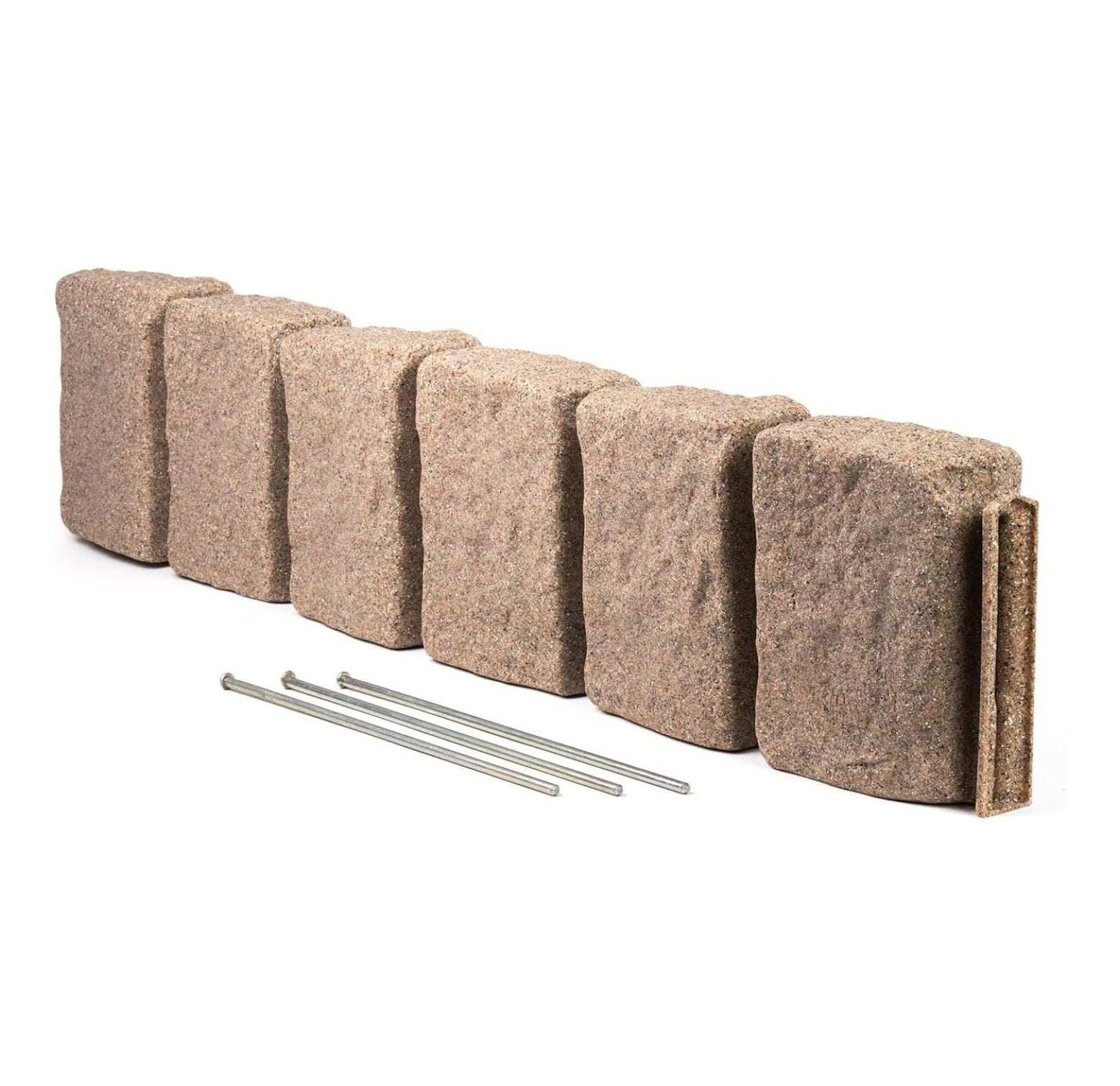 Sandstone BlockXL Garden Edging - 9.5 Inches Tall, Weedwacker Safe ...