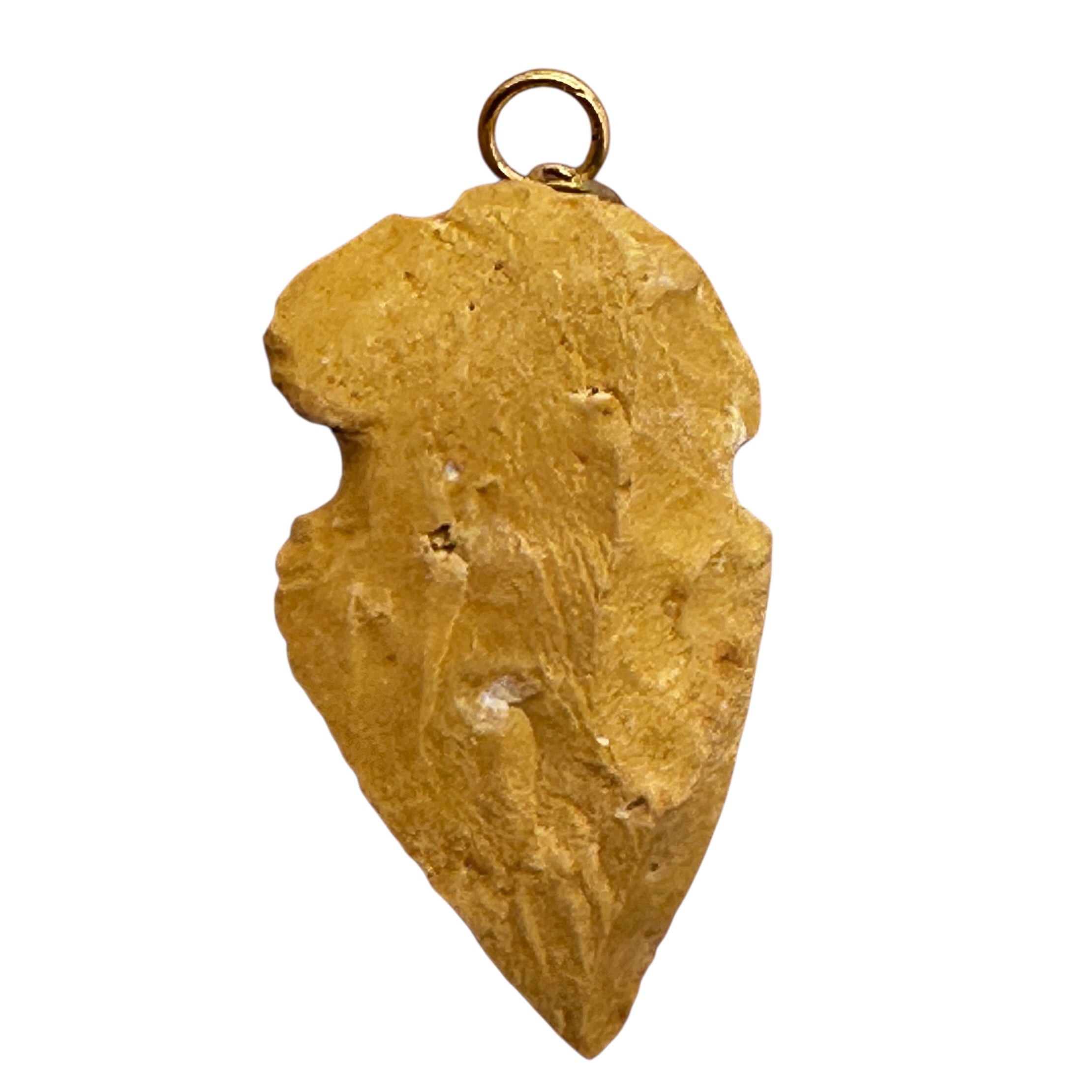 Sandstone Carved Arrowhead Pendant | 1 3/4" Long | Red, Tan | 1 Pendant ...
