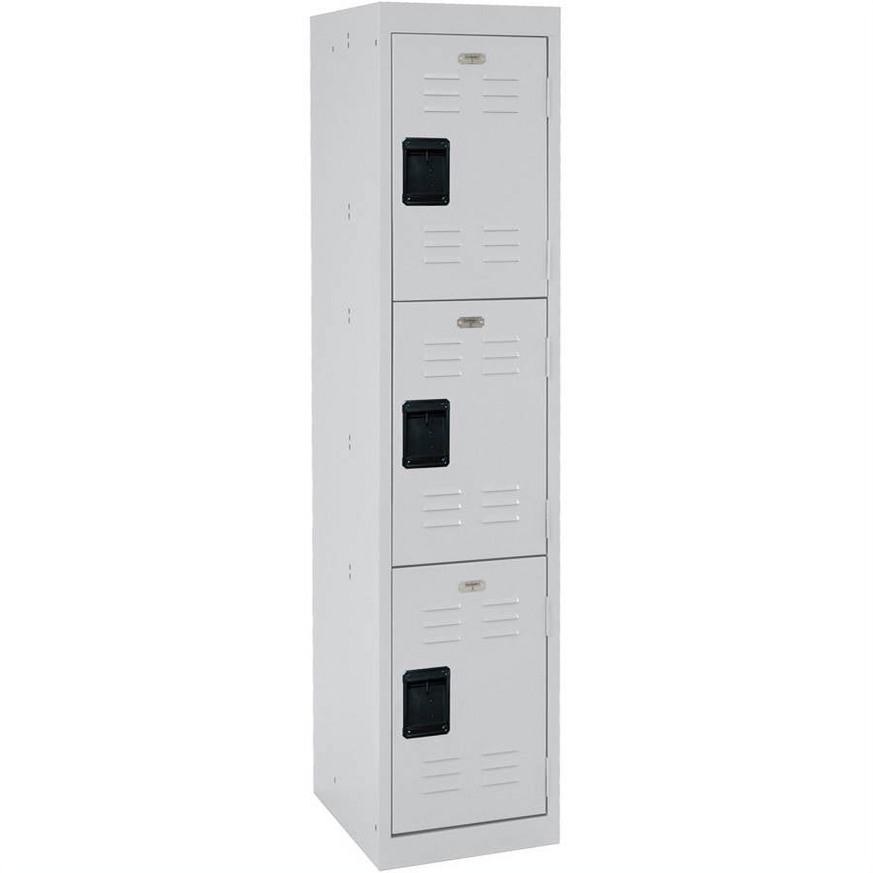 Sandusky 3-Tier Welded Steel Storage Locker, 66"H, Dove Gray - Walmart.com