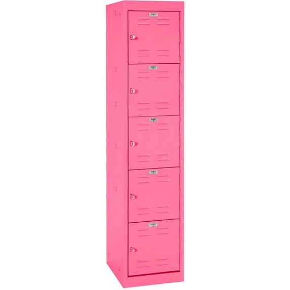 Sandusky 5-Tier Welded Storage Locker, 66"H, Pom Pom Pink - Walmart.com