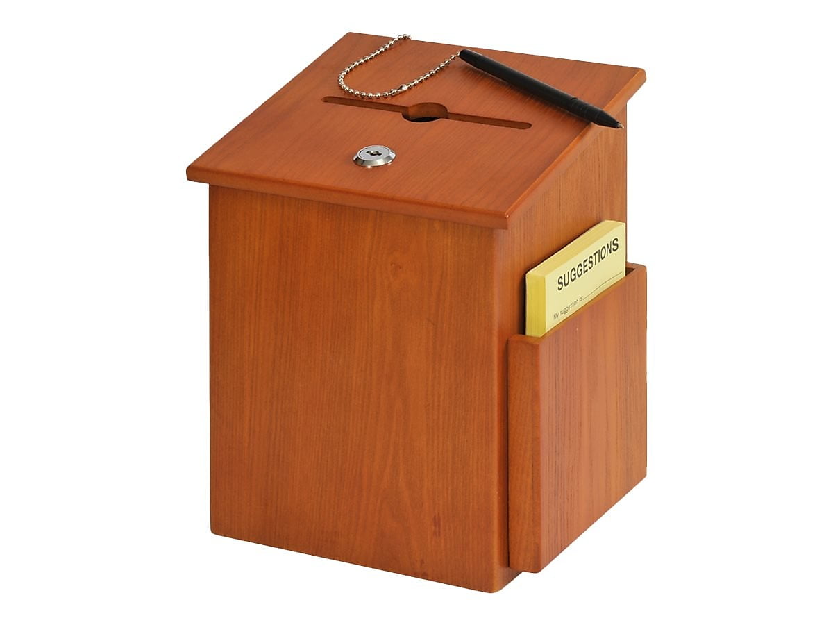 Sandusky Buddy Locking Wood Suggestion Box 5622-11 - Walmart.com