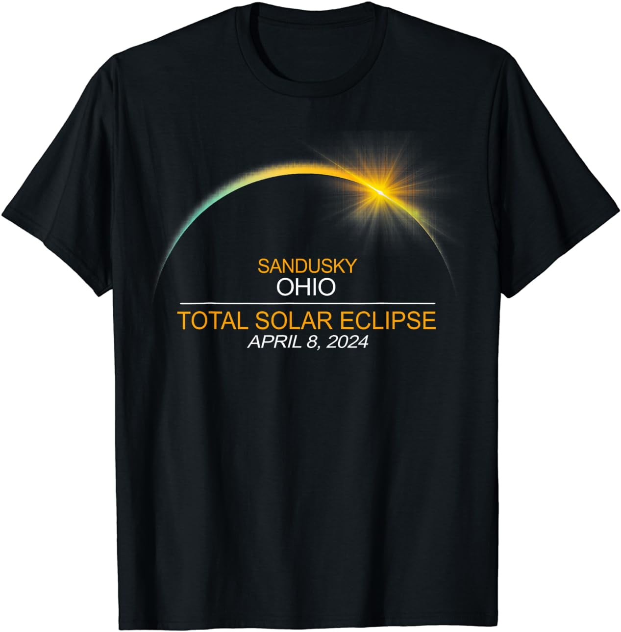 Sandusky, Ohio Total Solar Eclipse 2024 T-Shirt - Walmart.com