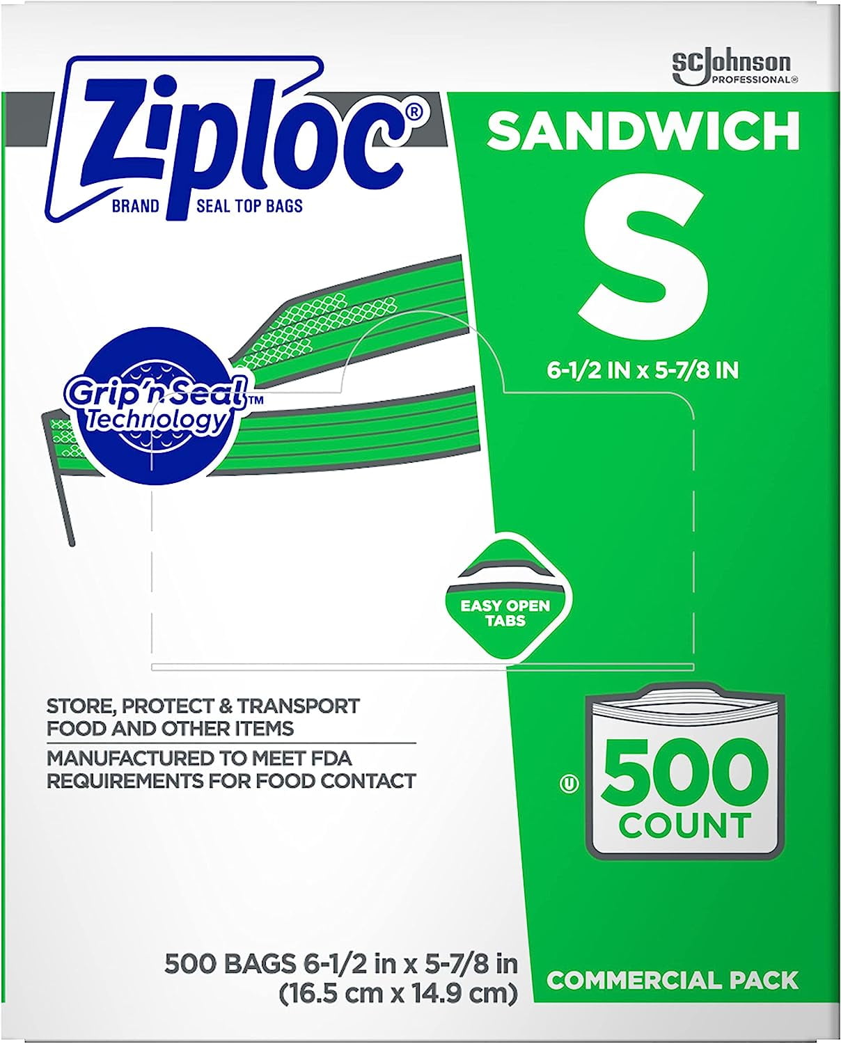 Sandwich Bags, Easy Open Tabs, 500 Count - Walmart.com