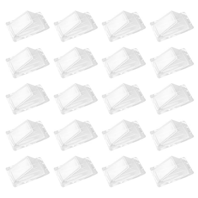 Disposable Triangle Plastic Sandwich Box Set for Takeout, Bakery and ...