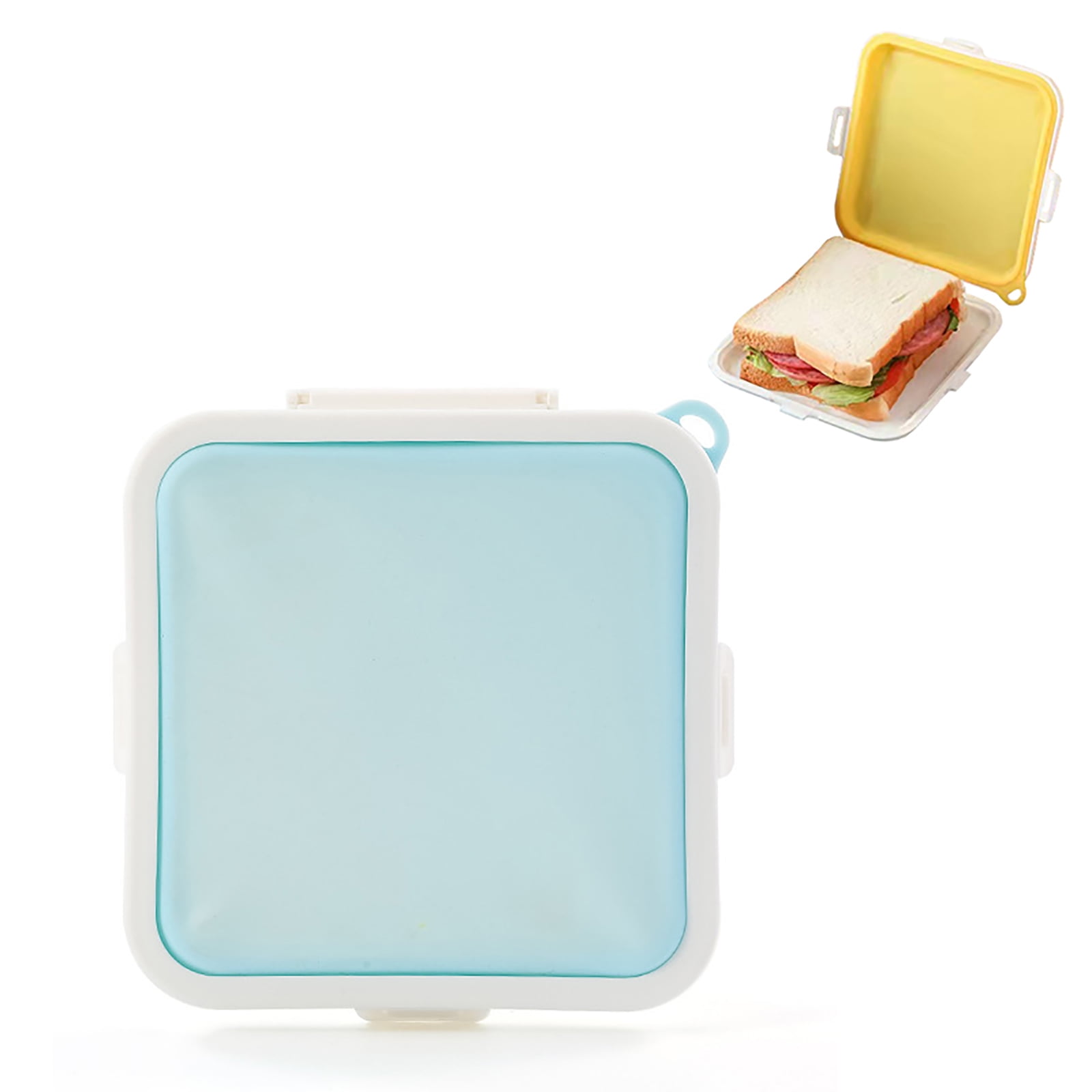Sandwich Container Storage Box for Lunch Prep Snack Bread Leftovers ...