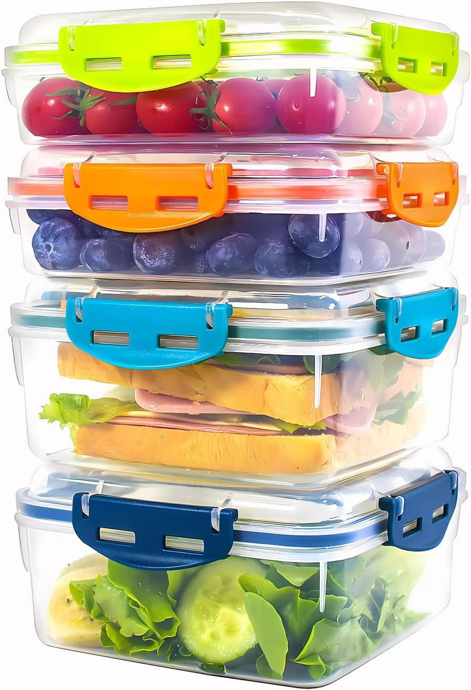 Sandwich Containers 4 Pcs - Reusable Airtight & BPA-Free Kitchen ...