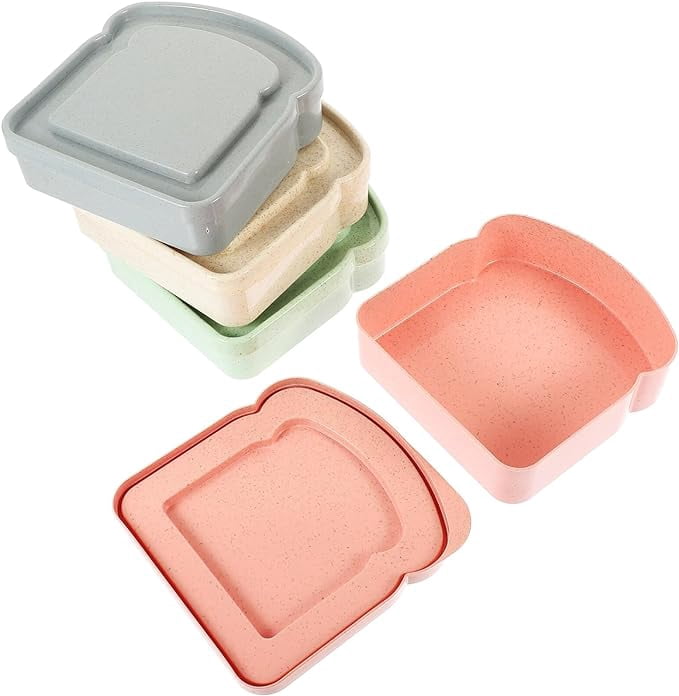Sandwich Containers, Sandwich Box Food Storage Toast Shape Holder ...
