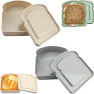 1 Pc Toast Shape Sandwich Box,Sandwich Containers for Picnic,Sandwich ...