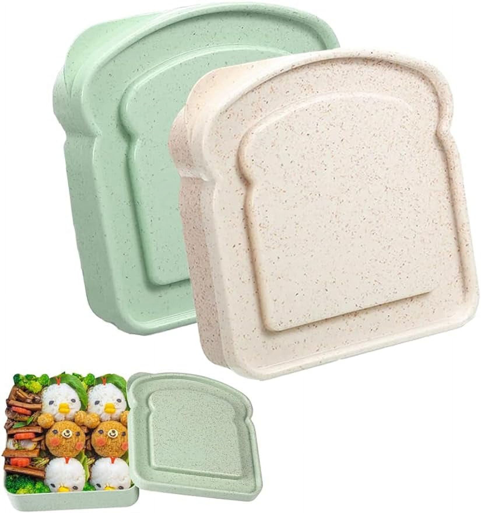 Sandwich Containers, Sandwich Containers for Lunch Boxes Plastic Toast ...